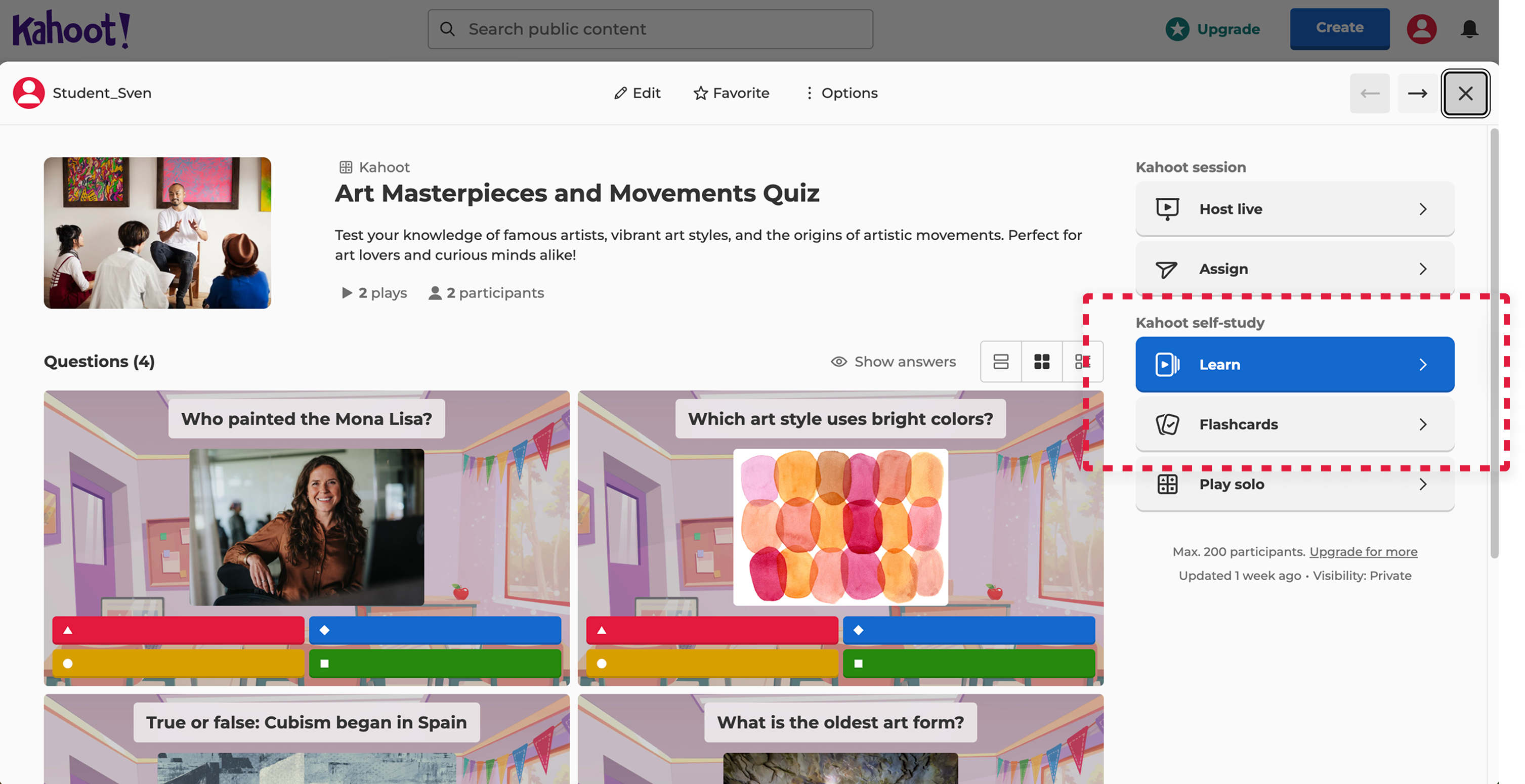 How to learn and practice with Kahoot! self-study modes on the web – Kahoot! Help & Resource Center