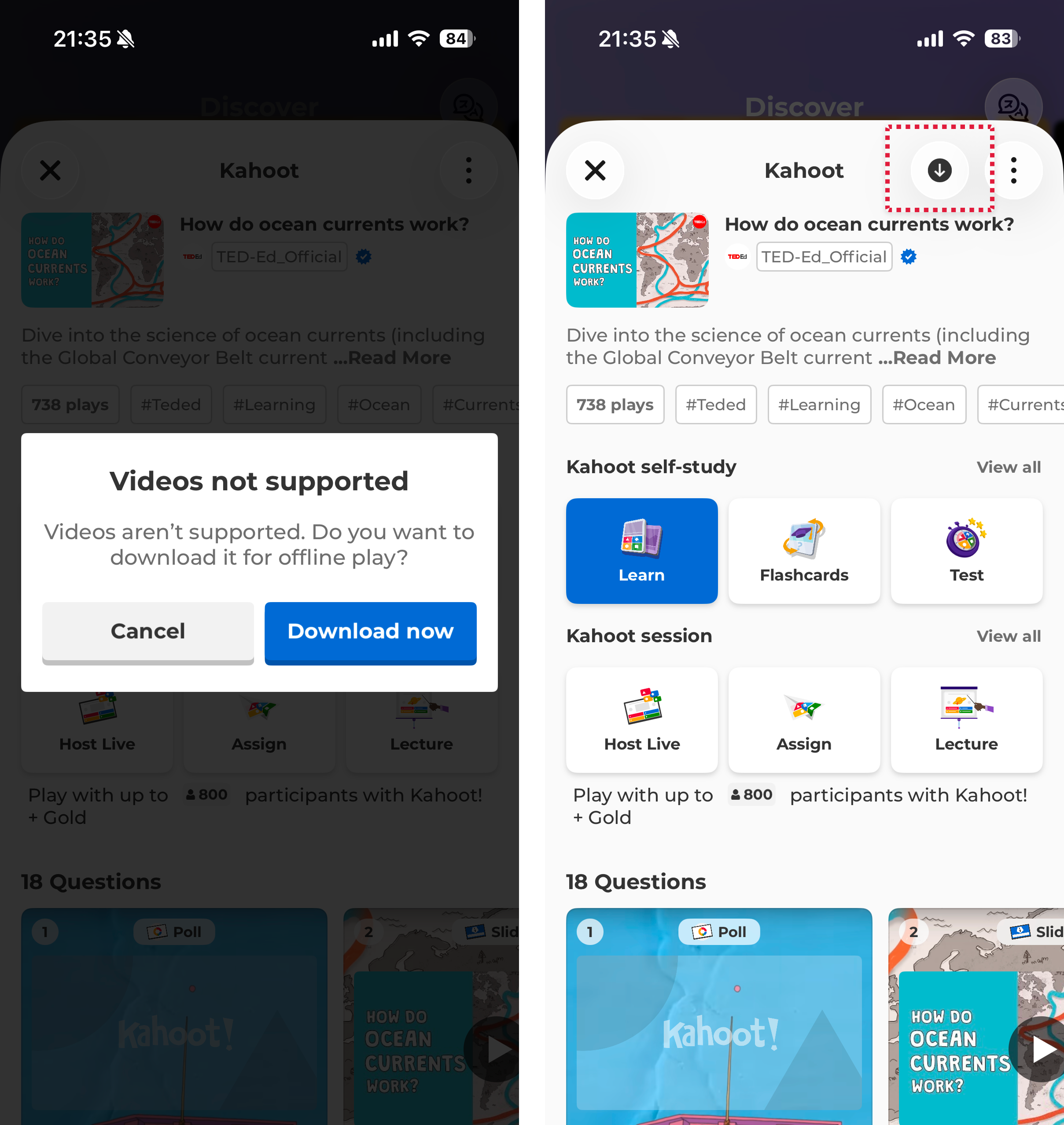 How to download a kahoot and play offline in the mobile app – Kahoot! Help & Resource Center