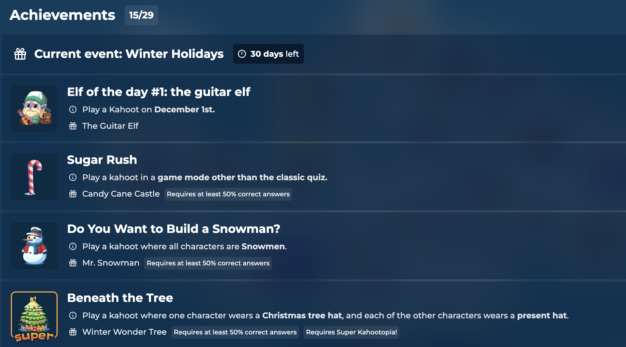 Kahootopia! Seasonal rewards and events: Winter Holidays – Kahoot! Help ...