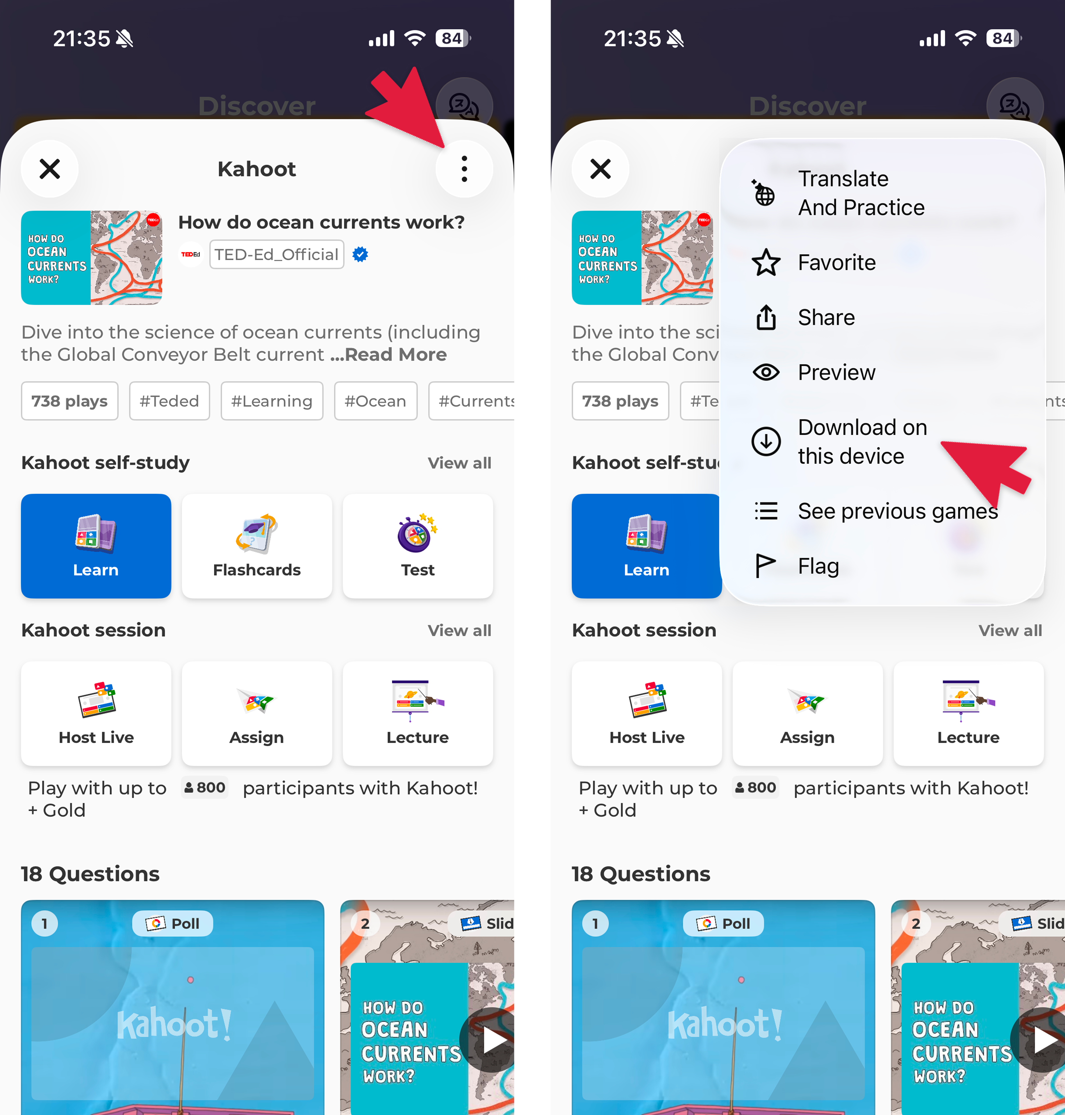 Cómo descargar un kahoot y jugar sin conexión en la aplicación móvil – Centro de ayuda y ...