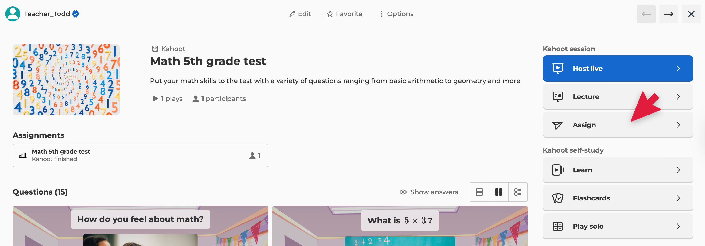 Cara menetapkan kahoot di platform web – Pusat Bantuan Kahoot!